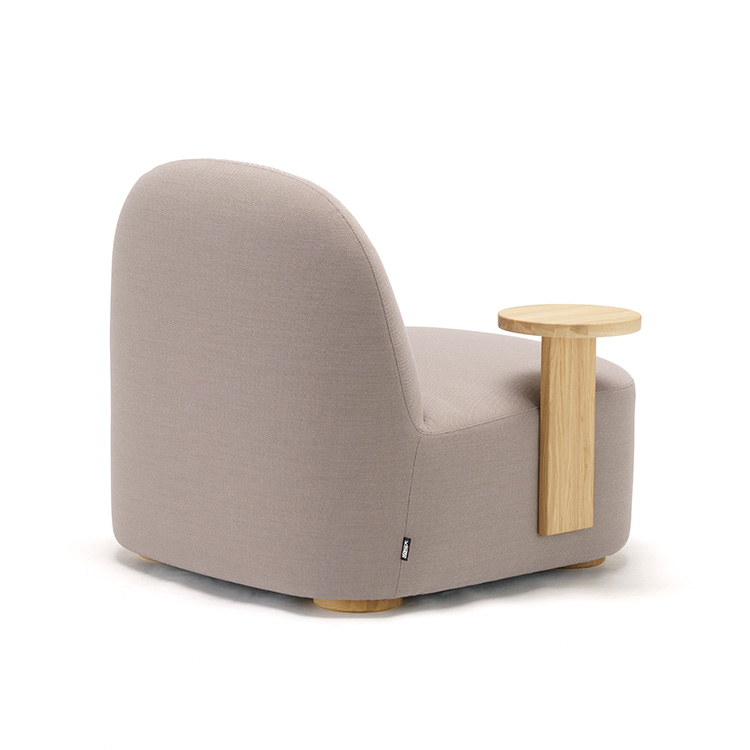 Polar Lounge Chair L With Side Table Right (ポーラーラウンジチェアL ウィズサイドテーブルライト ...