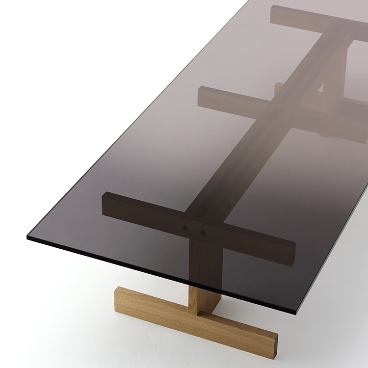 【KARIMOKU CASE】A-CT01 Coffee Table Tinted Glass Pure Oak